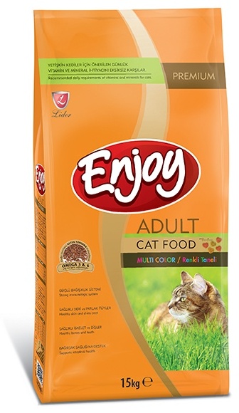 Купить Корм Enjoy Adult Cat Food Multi Color Chicken Курица для ...