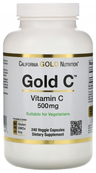 Купить California Gold Nutrition Gold C Vitamin C 500 мг капсулы 240 шт ...