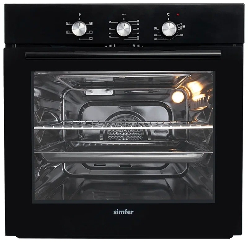 Купить Духовой шкаф Simfer B6EB16011 черный в Алматы – Магазин на Kaspi.kz