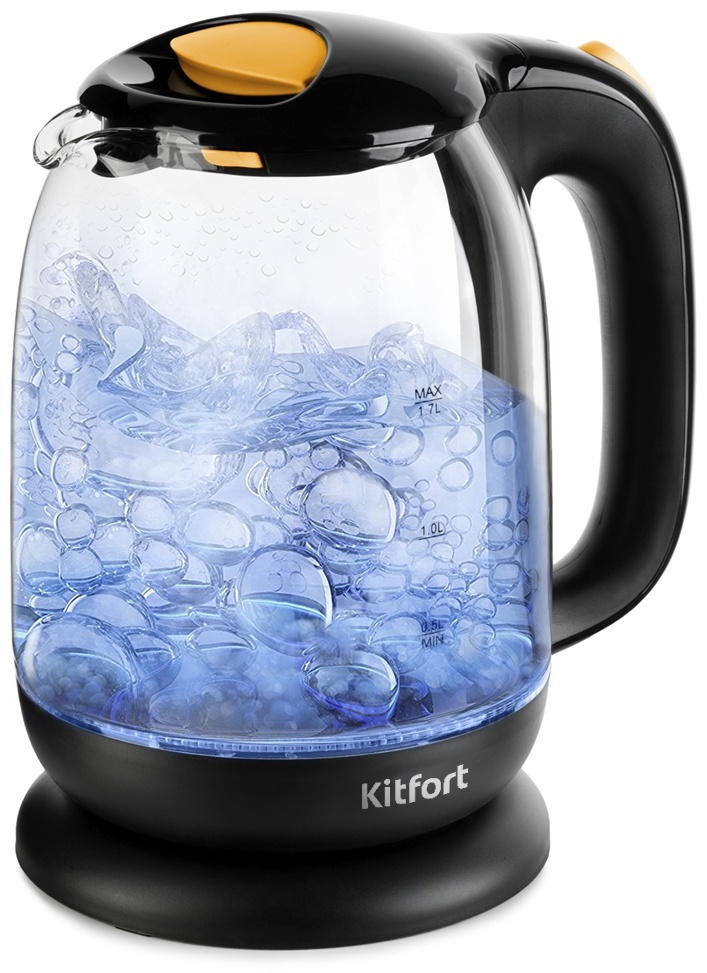 Купить Электрочайник Kitfort Kt 625 4 черный в Алматы Магазин на Kaspi Kz