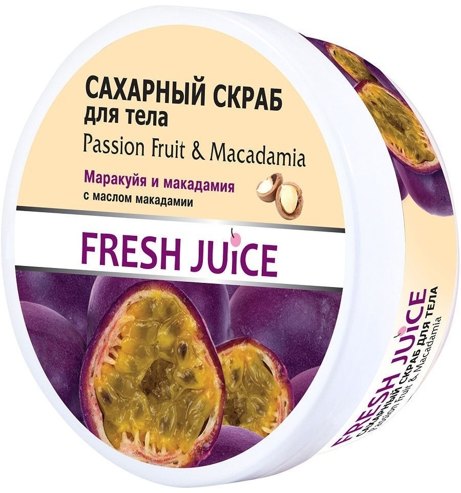 Купить Fresh Juice скраб Passion Fruit Macadamia для тела 225 мл в кредит в Алматы Kaspi Магазин