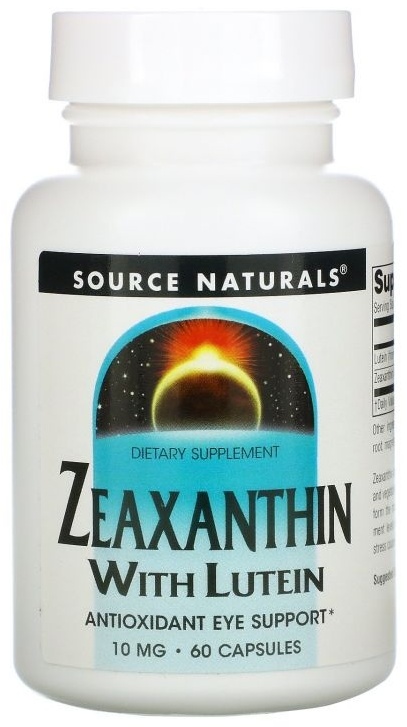 Купить Source Naturals антиоксидант Zeaxanthin with Lutein 10 мг 60 ...
