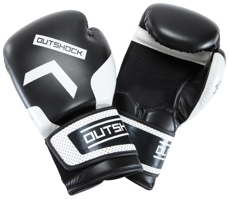 Купить Боксерские перчатки Decathlon Outshock 300 Carbon 10 oz черный в ...