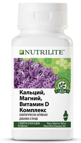 Купить NUTRILITE Кальций, магний, витамин D комплекс таблетки 90 шт в ...