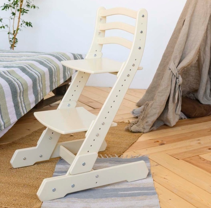 Купить Bubaka 102696329 растущий стульчик, МДФ, фанера, 47x40x85 см в ...