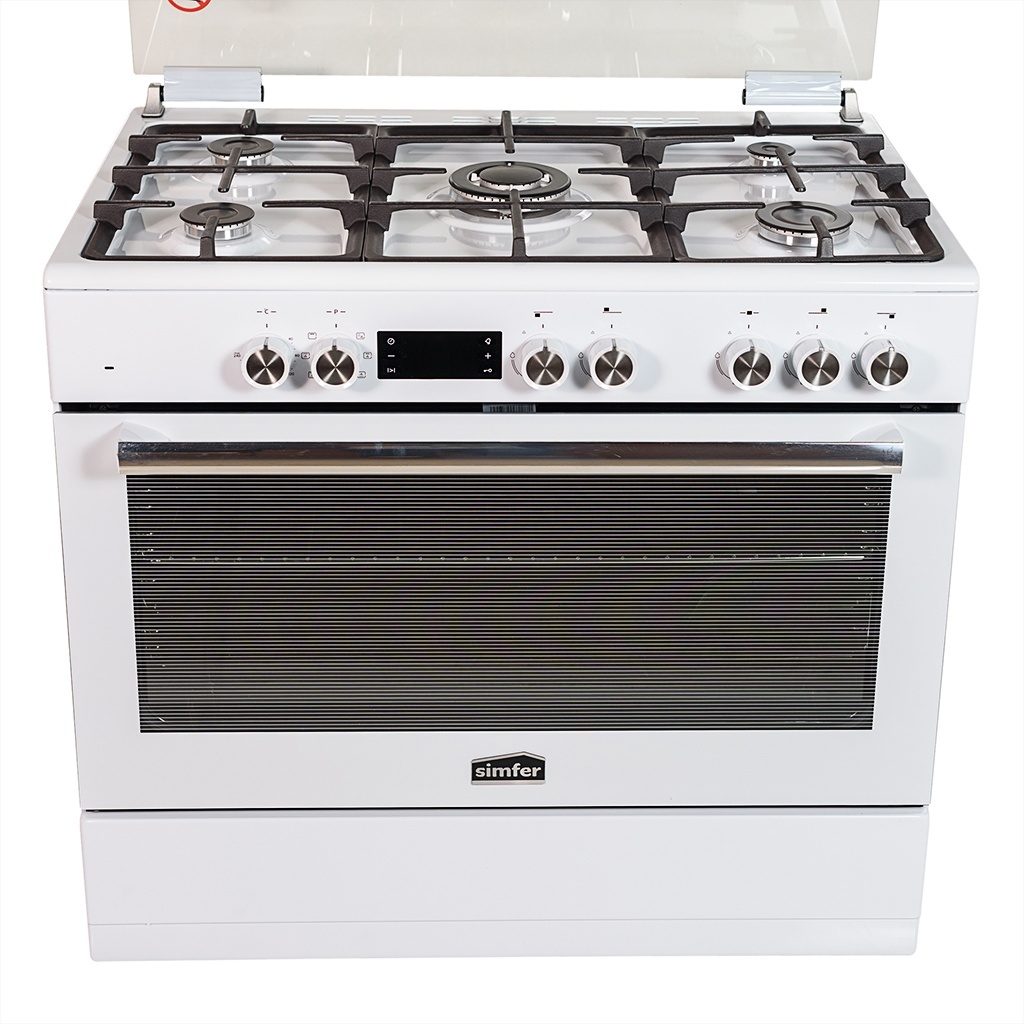 Купить Кухонная плита Simfer F9507 SEWGW белый в кредит в Алматы ...