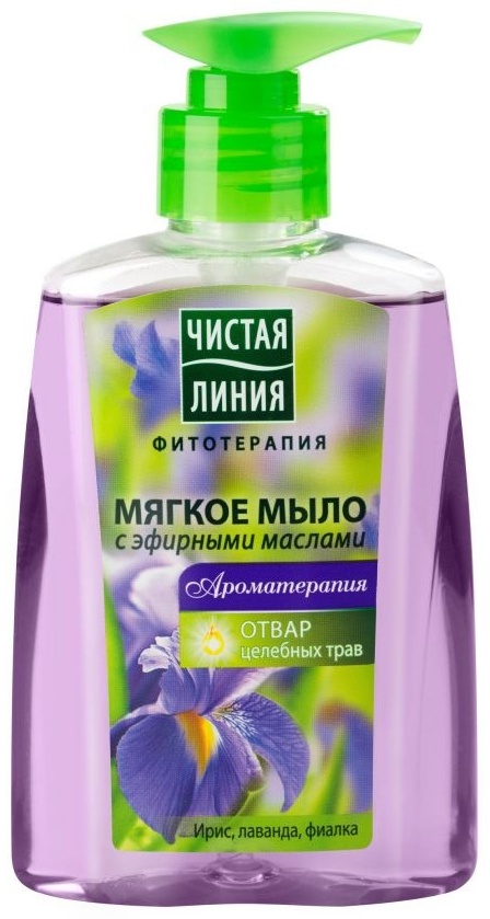 Купить Жидкое мыло туалетное ЧИСТАЯ ЛИНИЯ Ирис, лаванда, фиалка 250 мл ...