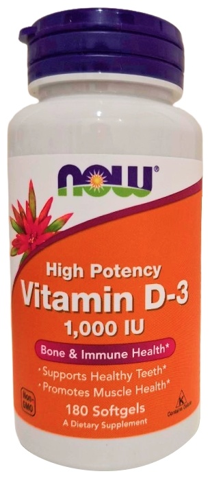Купить NOW NOW Foods, витамин D3, высокоактивный, Bone & Immune Health ...