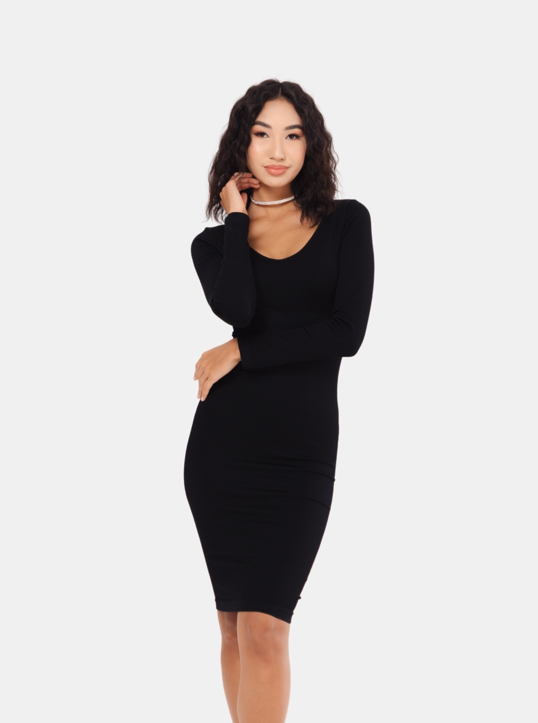 Купить Повседневное платье TOMYRIS Утягивающее платье с рукавами ...