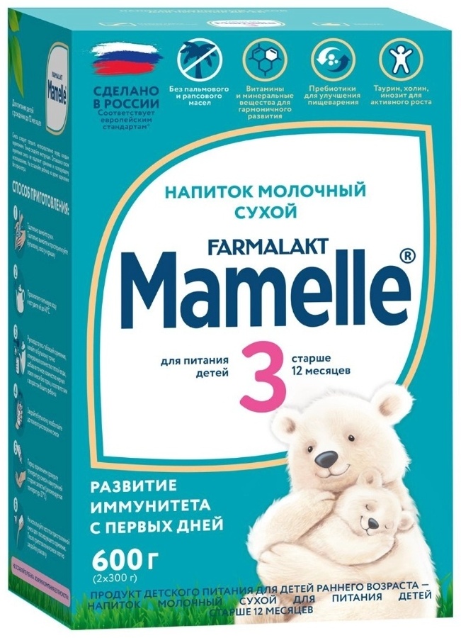 Купить Mamelle Mamelle 3 12 месяцев 600 г в Алматы – Магазин на Kaspi.kz
