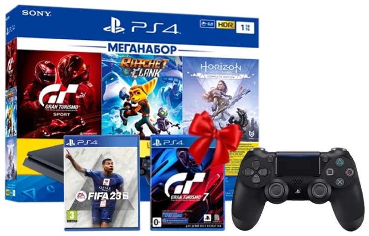 Купить Игровая приставка Sony PlayStation 4 Slim + Gran Turismo Sport ...