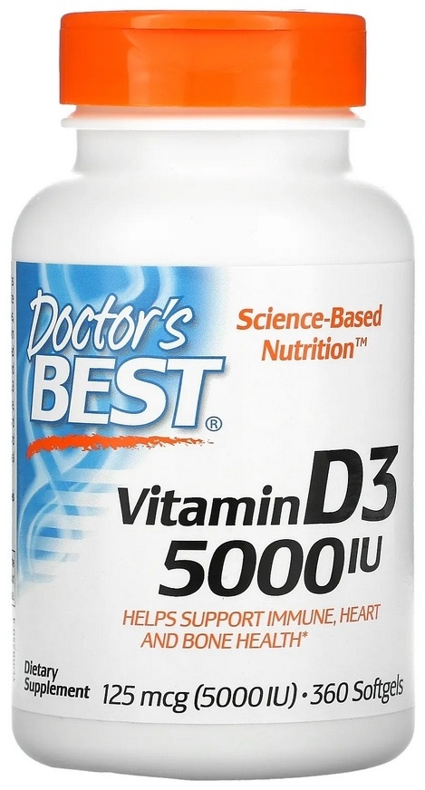 Купить Doctor's Best витамин vitamin D3 360 шт в кредит в Алматы ...
