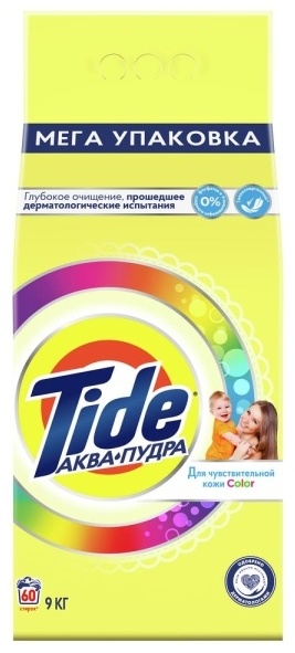 Купить Стиральный порошок Tide Аква-пудра Color для чувствительной кожи ...