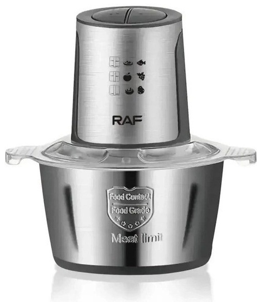Купить Кухонный измельчитель RAF R.7019 серебристый в Алматы – Магазин на Kaspi.kz