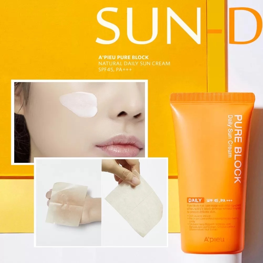 Купить A'pieu крем Pure Block Daily Sun SPF45 для лица 50 мл в Алматы ...