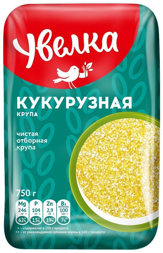 Купить Увелка кукурузная крупа 750 г в Алматы – Магазин на Kaspi.kz