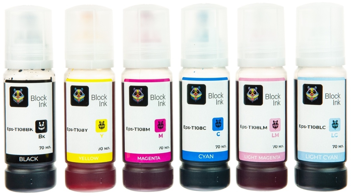 Купить Чернила Block Ink T108, для Epson L8050, L18050, L8058, L18058 ...