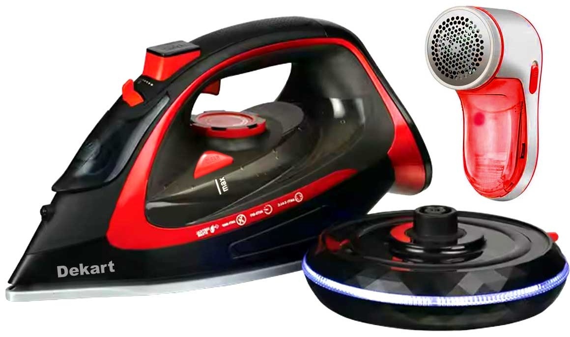 Купить Утюг Dekart IR-511 красный в Алматы – Магазин на Kaspi.kz