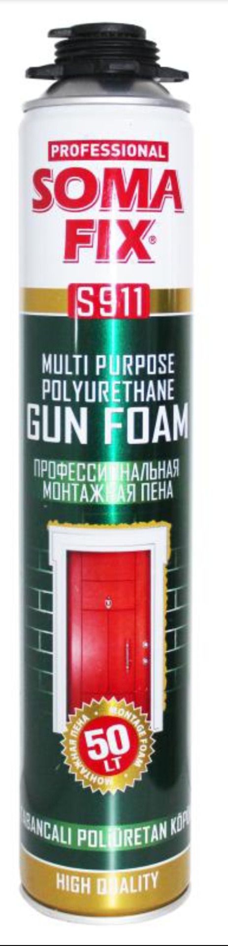 Купить SOMA FIX пена SOMA FIX S911 профессиональная монтажная пена 750 мл Турция , 750 мл 1 шт в ...