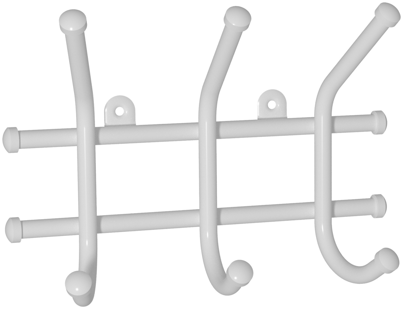 Купить ЗМИ Вешалка настенная металл, 22x16.5 см, ВН64БС в Алматы ...