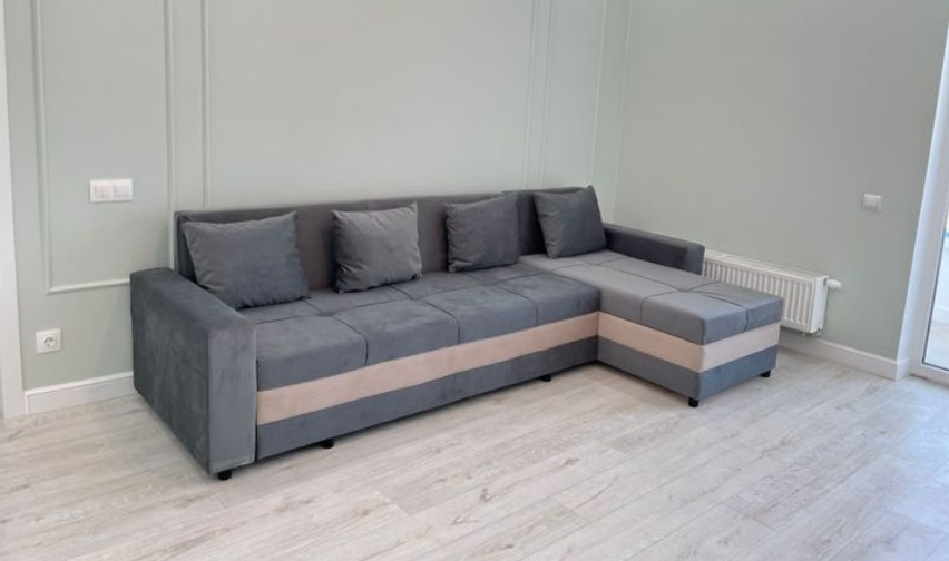 Купить Soft market Комфорт 7 диван, обивка велюр, 70x285x70 см, серый в ...