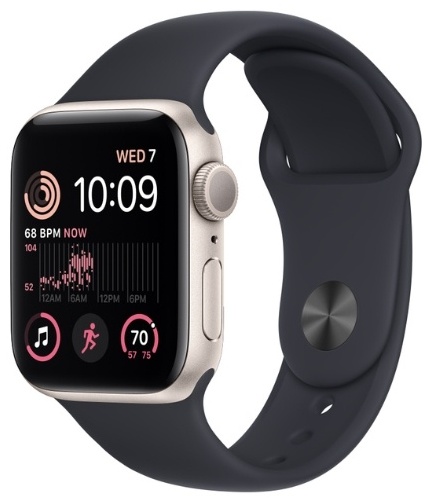 Купить Смарт-часы Apple Watch SE 2nd Gen 40 мм золотистый-черный в ...