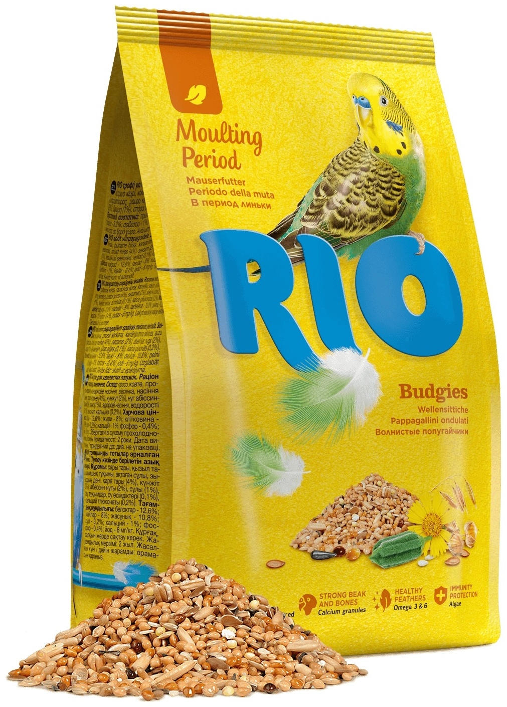 Купить Корм RIO в период линьки для волнистых попугаев 500 г в Алматы – Магазин на Kaspi.kz