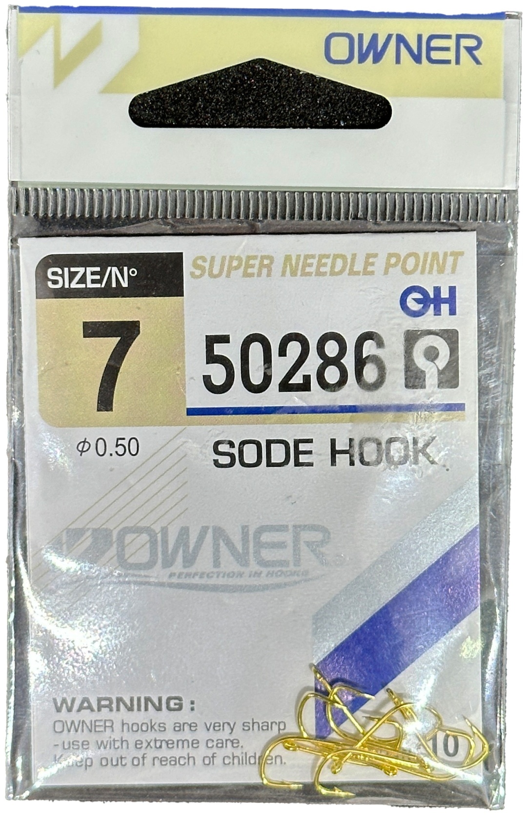 Купить Крючок для рыбалки OWNER КРЮЧОК "OWNER" Sode Hook №7 золотистый ...