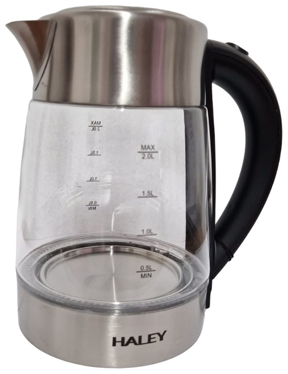 Купить Электрочайник Haley HY-8823 черный, серебристый в Алматы – Магазин на Kaspi.kz