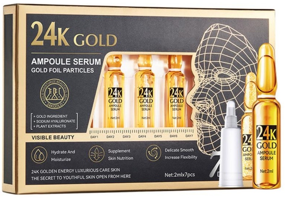 Купить SADOER ампульная сыворотка 24K Gold для лица 14 мл в кредит в Алматы – Kaspi Магазин