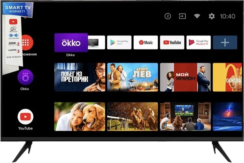 Купить Телевизор SMART Q9043S 109 см черный в Алматы – Магазин на Kaspi.kz