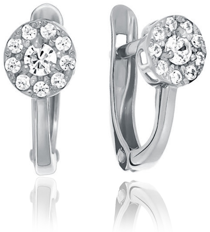 Купить Серьги Lucente Silver VL-с105022рф вес 1.725 г серебро, фианит в ...