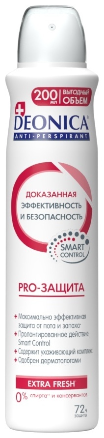 Купить Deonica PRO-защита дезодорант-антиперспирант для женщин 200 мл в Алматы – Магазин на Kaspi.kz