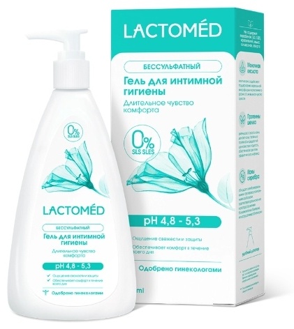 Купить Lactomed Длительное чувство комфорта гель для интимной гигиены ...