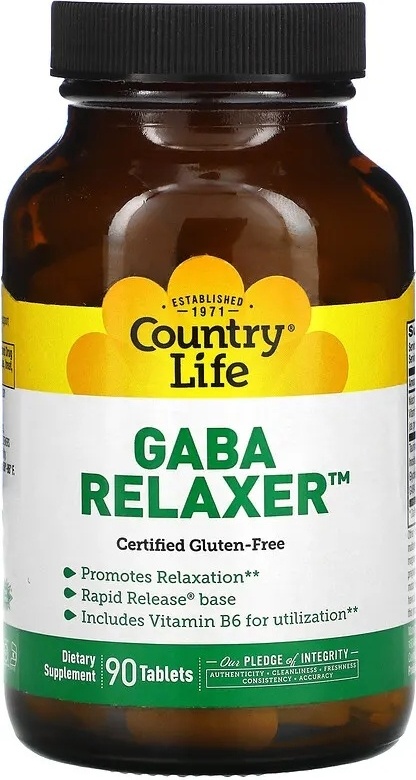 Купить Country Life iHerb БАД GABA Relaxer 90 таблеток в Алматы ...