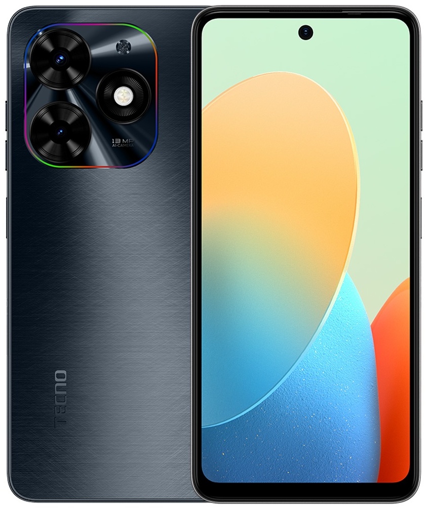 Купить Смартфон Tecno Spark Go 2024 4 ГБ 128 ГБ черный в Алматы