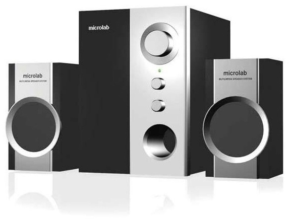Купить Компьютерные колонки Microlab M-590 черный-серебристый в Алматы ...