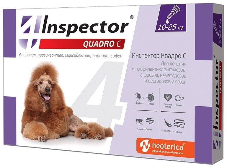 Купить Inspector Quadro I306 для собак от блох, от клещей, от власоедов ...