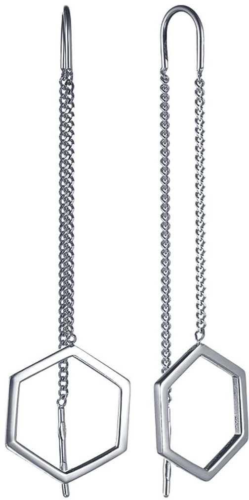 Купить Серьги-цепочки Lucente Silver VL-СП-341Р вес 2.936 г серебро ...