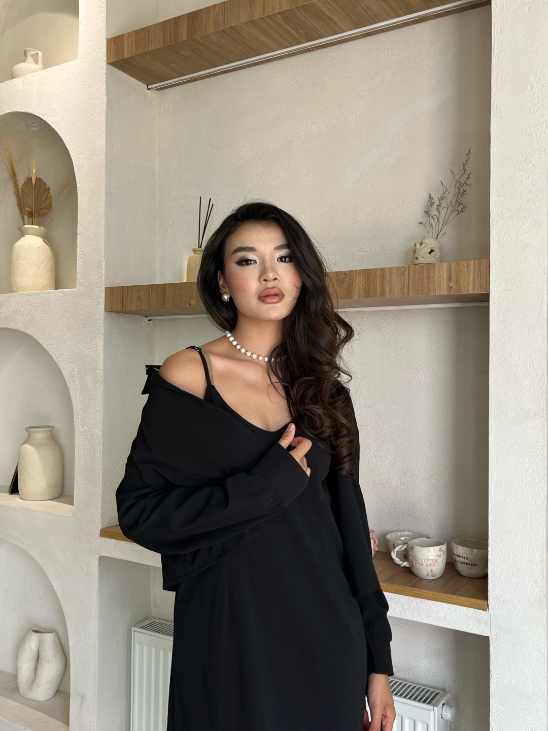 Купить Повседневное платье Armashka J017 черный M в Алматы – Магазин на Kaspi.kz