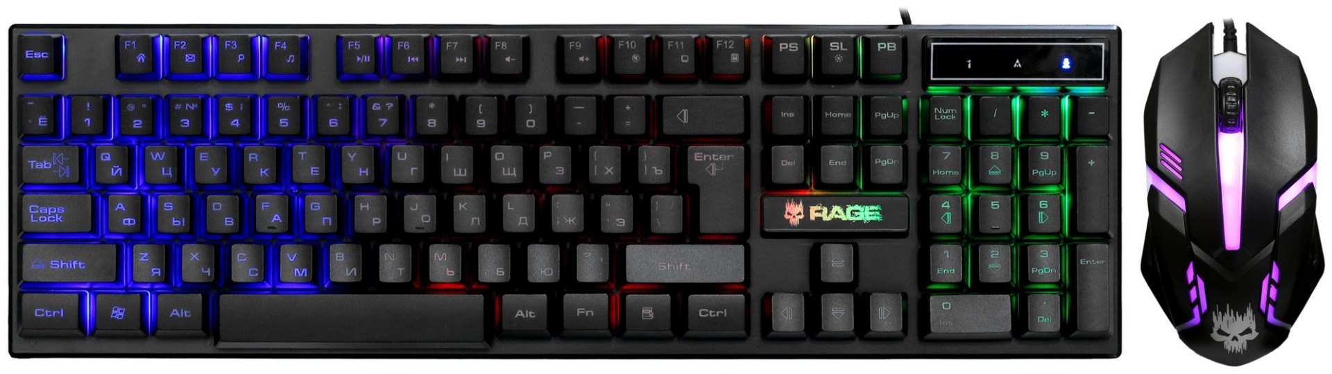 Купить Клавиатура DEXP Rage 100 DP-HO-R100-Combo черный в Алматы ...