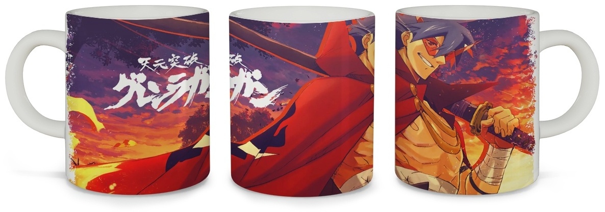 Купить Именной подарок Азбука Печати кружка Аниме Гуррен-Лаганн в ...