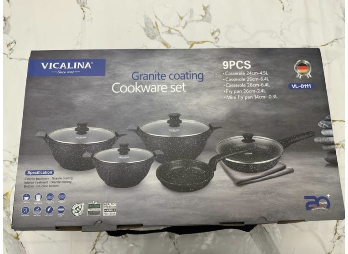 Купить Vicalina смешанный набор Vicalina VL-0111 сталь 9 в 1 в Алматы ...