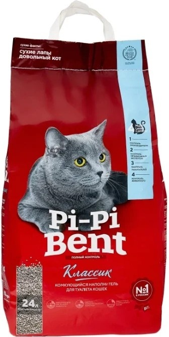 Купить Наполнитель Pi Pi Bent Классик комкующийся 24 в Алматы Магазин на Kaspi Kz