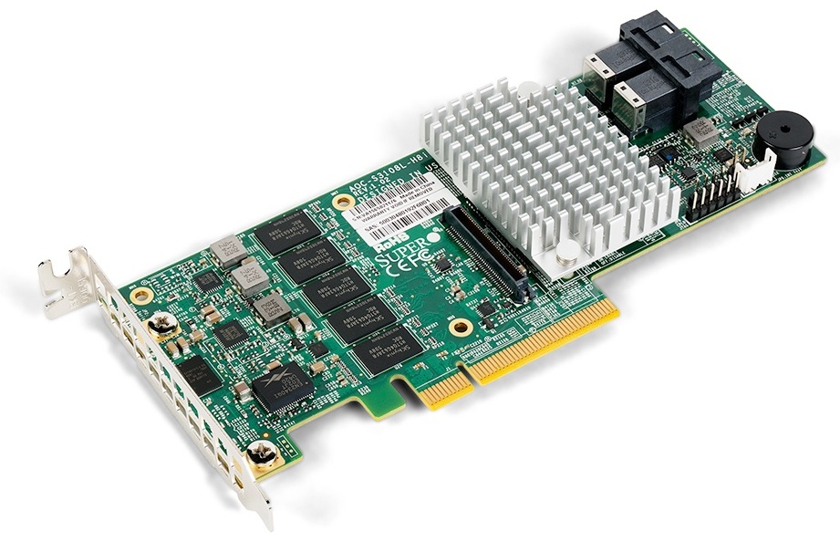 Supermicro RAID Controller Supermicro AOC-S3108L-H8IR 8-Port SAS3 RAID ...