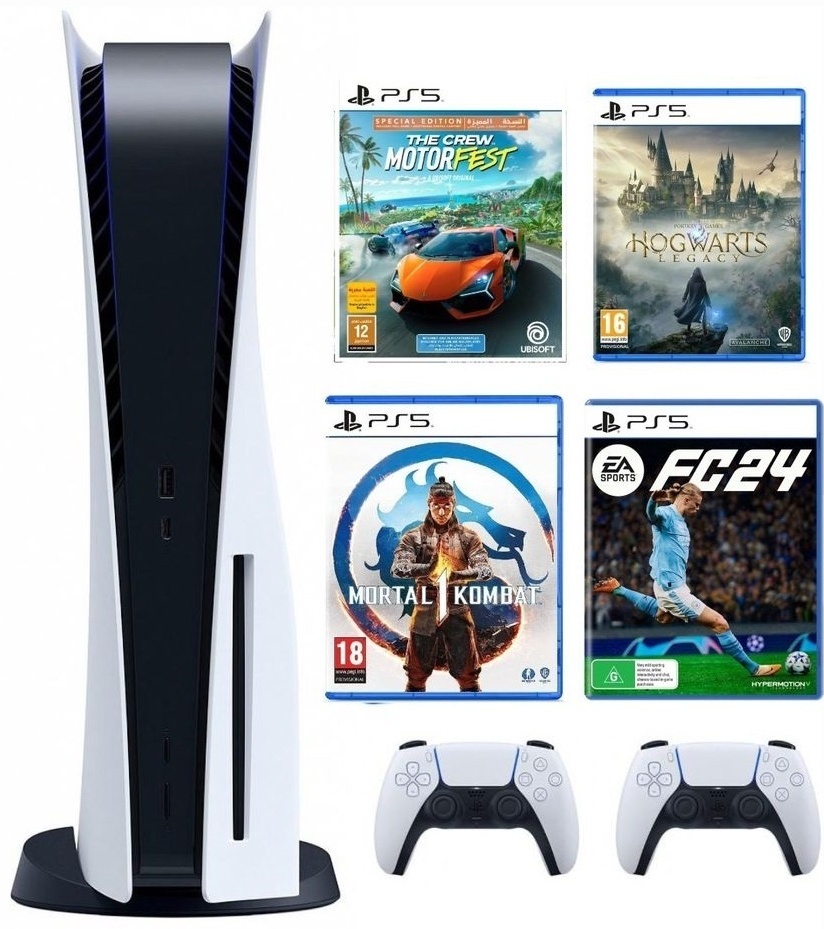 Купить Игровая приставка Sony PlayStation 5 + геймпад + FC 24 + Mortal ...