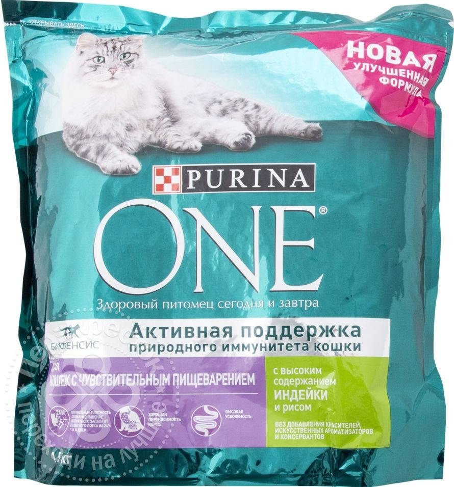 Купить Корм Purina One С индейкой и рисом при чувствительном ...