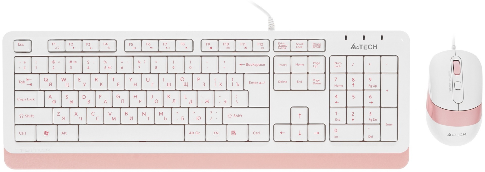 Купить Клавиатура A4Tech Fstyler F1010 белый + мышь в Алматы – Магазин ...
