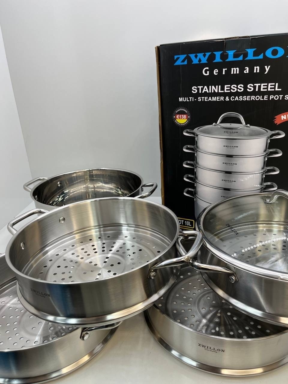 Купить ZWILLON мантоварка ZW0202 алюминий 10 л в Алматы – Магазин на ...