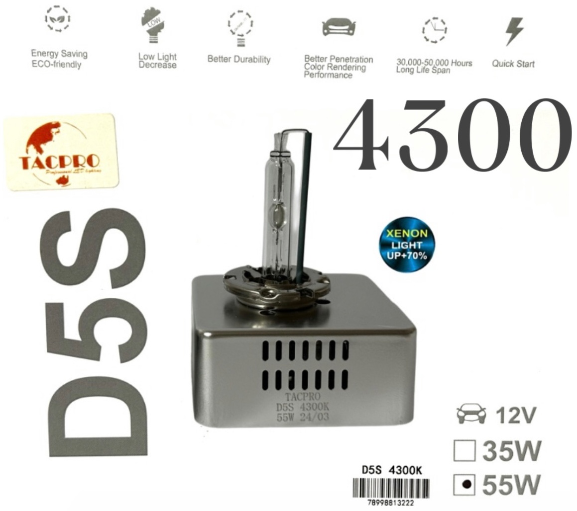 Купить TACPRO D5S LED 4300 ксеноновая D5S, 2 шт в Алматы – Магазин на Kaspi.kz